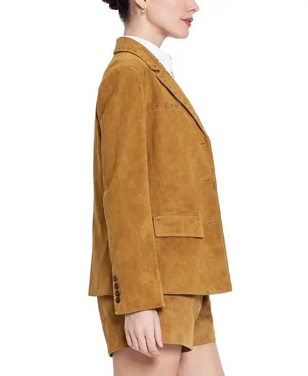 Central Park West Odessa Studded Bf Blazer