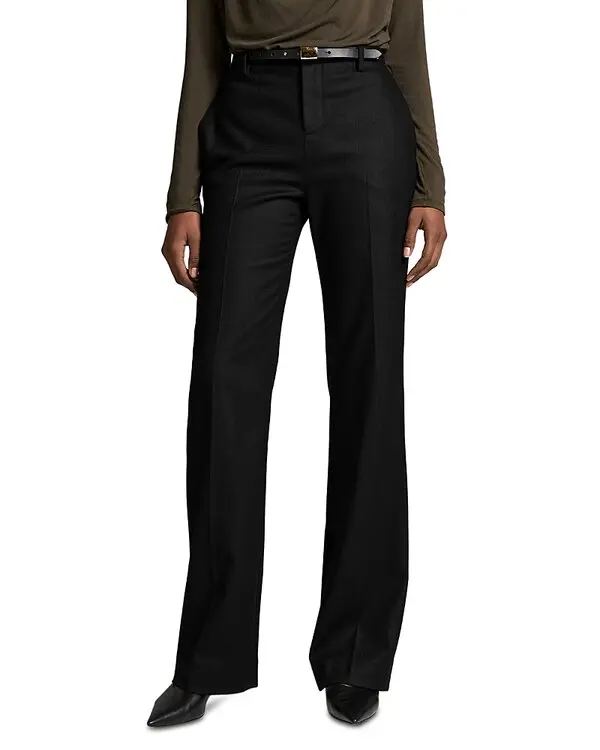 Vince Simone Wool Blend Flare Pants - Black
