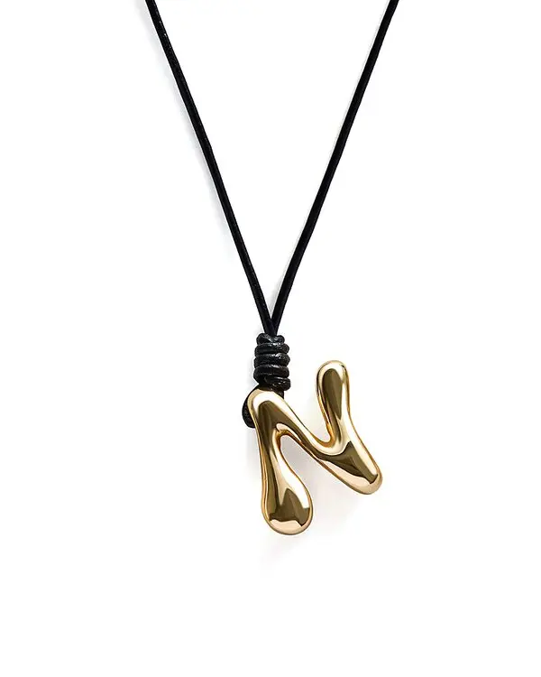 Baublebar Initial Pendant Necklace - Black N