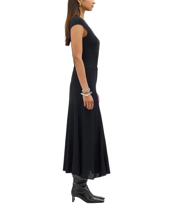 Another Tomorrow Seamed Fitted Top