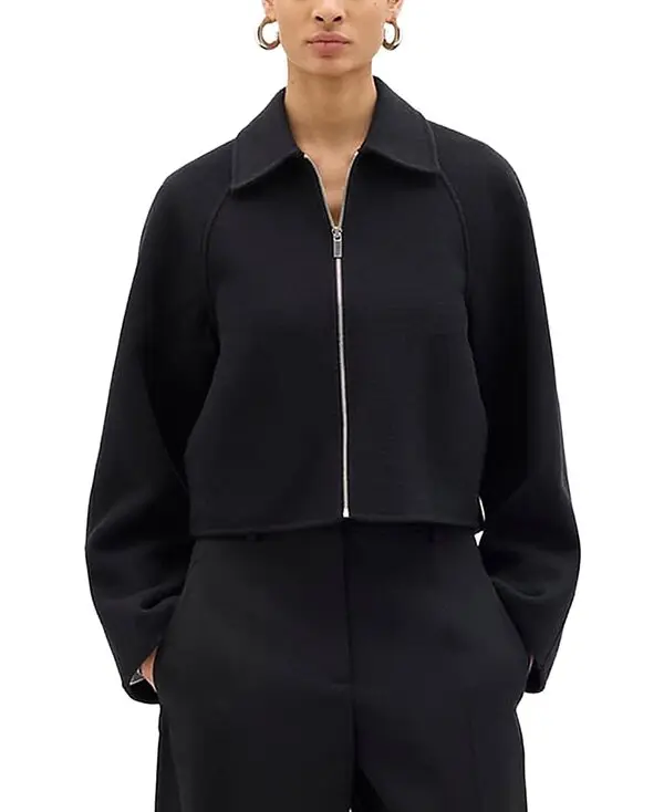 Another Tomorrow Double Face Crop Blouson
