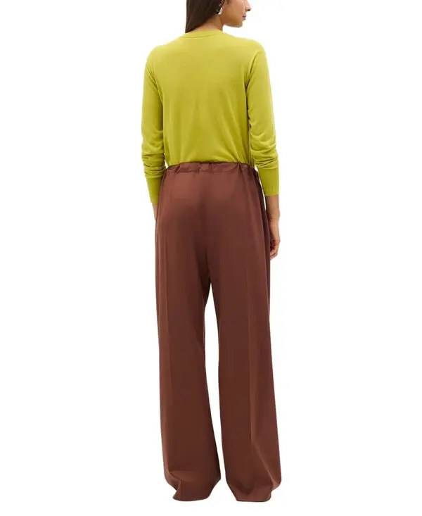Another Tomorrow Wool Drawcord Pant