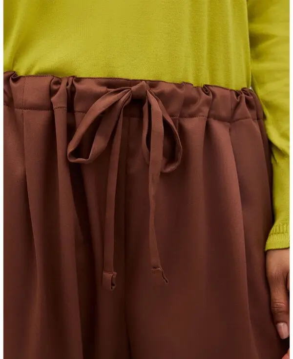 Another Tomorrow Wool Drawcord Pant
