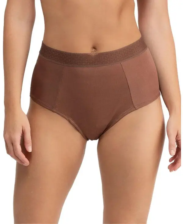 Uwila Warrior High Waisted Soft Silk Brief - Toffee