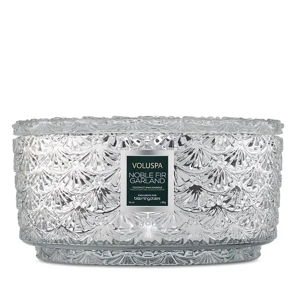 Voluspa Noble Fir Garland Centerpiece Candle 65 Oz - Silver