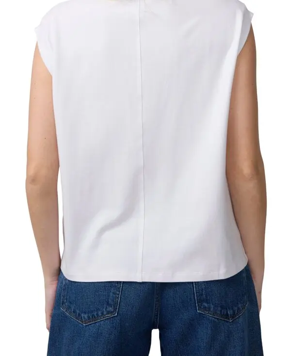 INGRID & ISABEL Relaxed Crew Neck Cotton Maternity Tank - White