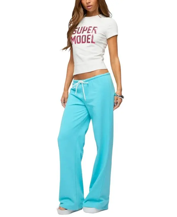 EDIKTED Super Model Sequin T-shirt
