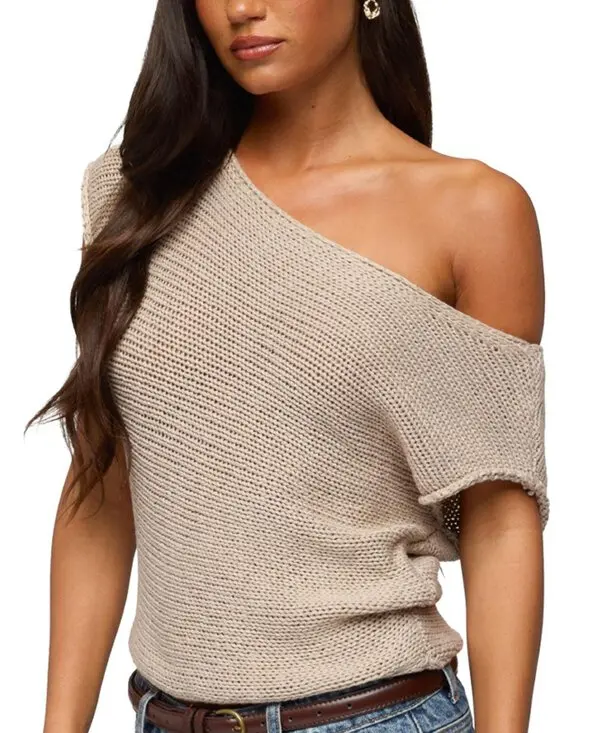 EDIKTED Off Shoulder Knit Top
