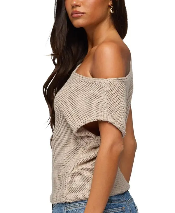 EDIKTED Off Shoulder Knit Top
