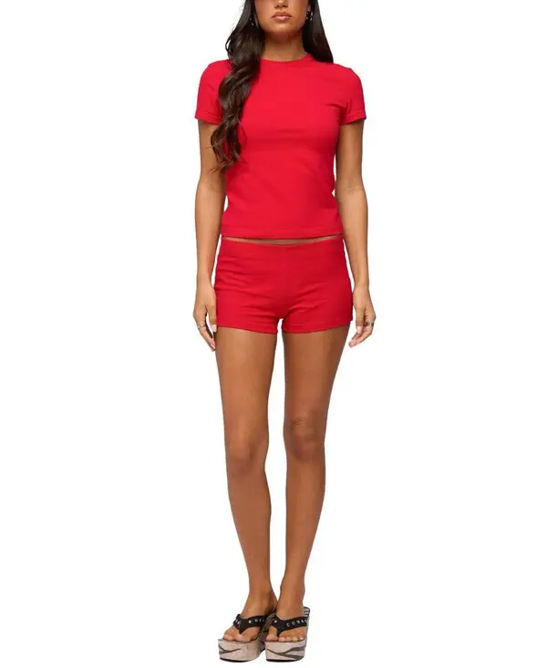EDIKTED Briony Micro Shorts