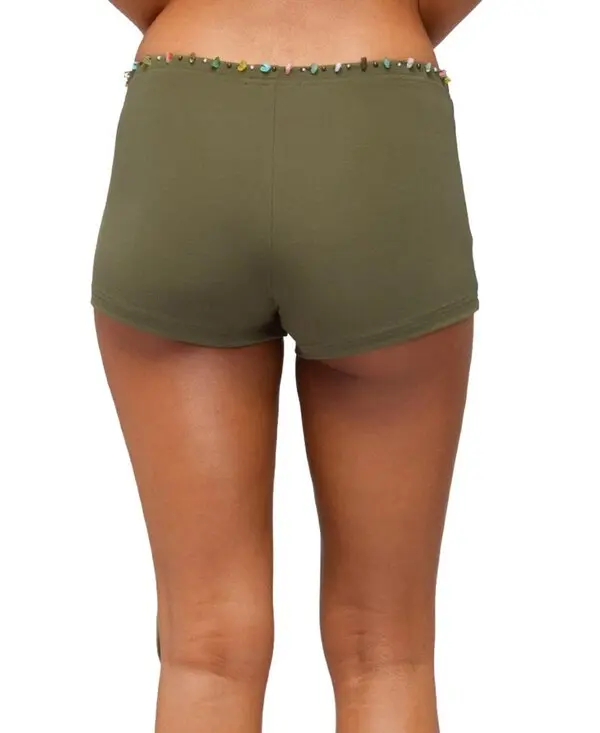 EDIKTED Monroah Bead Low Rise Shorts