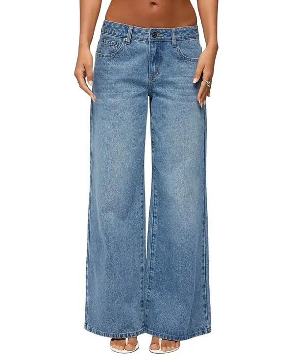 EDIKTED Low Rise Baggy Jeans
