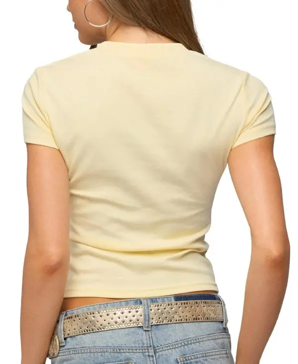 EDIKTED Brunette Is The New Blonde" Graphic T-shirt