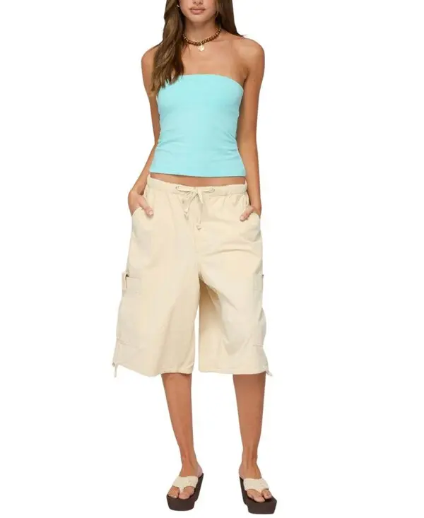 EDIKTED Azul Oversized Cargo Bermuda Shorts