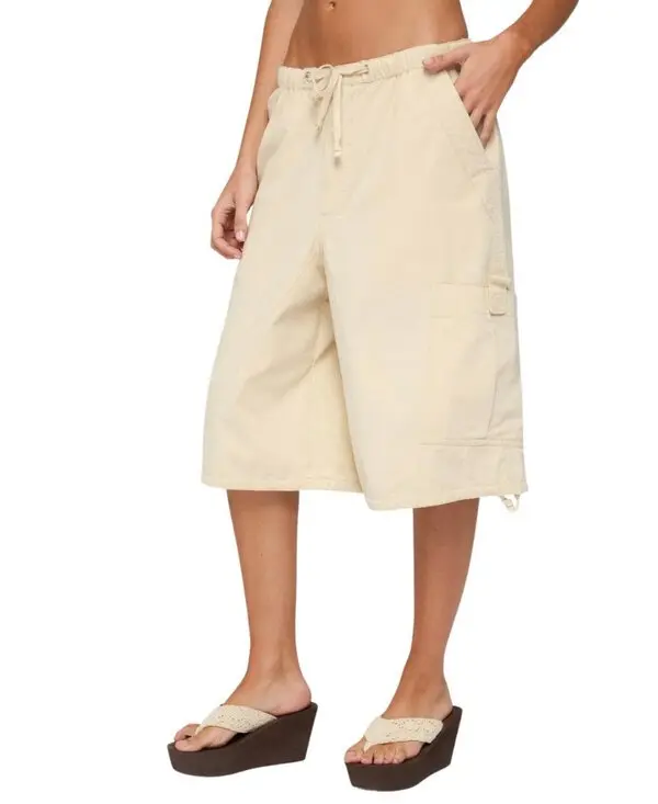 EDIKTED Azul Oversized Cargo Bermuda Shorts