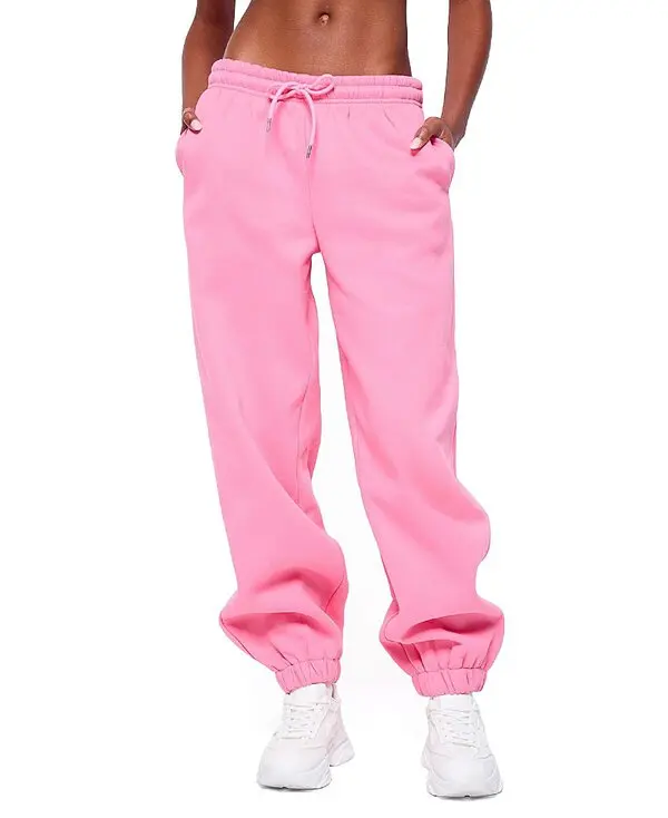 EDIKTED Raely Oversized Sweatpants - Pink