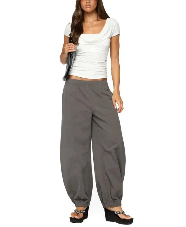 EDIKTED Cotton Parachute Pants