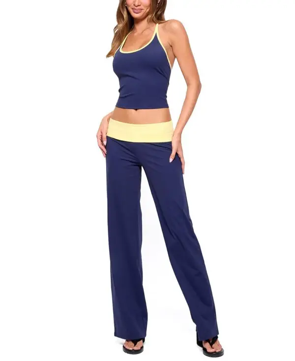 EDIKTED Dayna Contrast Halter Top