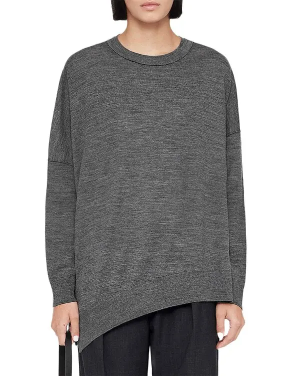 ALLSAINTS Martel Wool Crewneck Sweater - Grey Marl