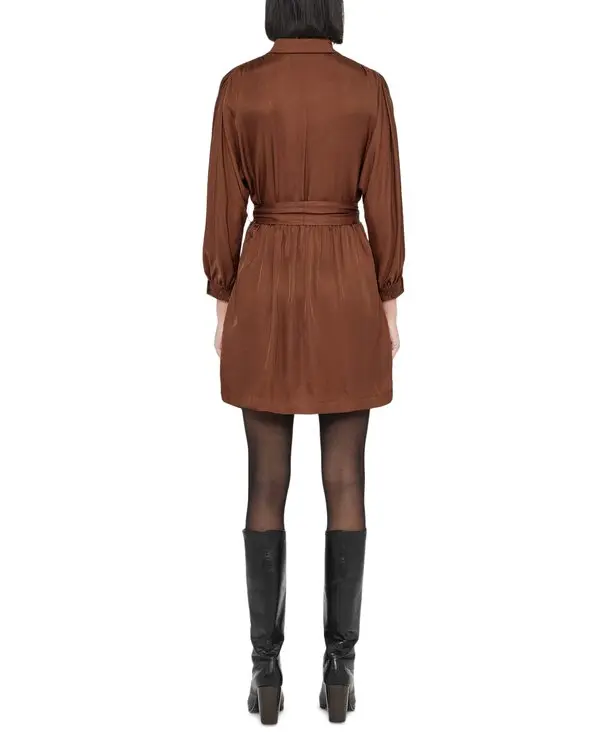ALLSAINTS Noora Belted Shirt Dress