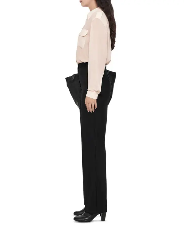 ALLSAINTS Maven Sheer Military Shirt - Sheer Oyster White