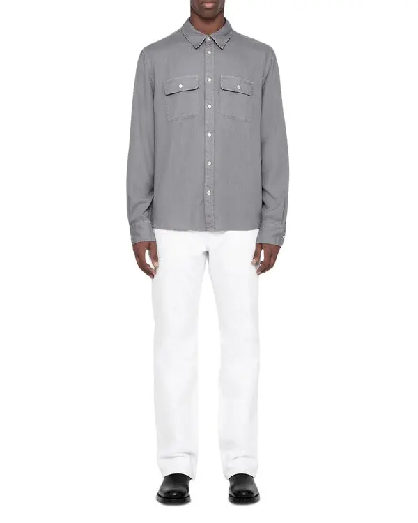 ALLSAINTS Bond Long Sleeve Shirt - Cloud Grey