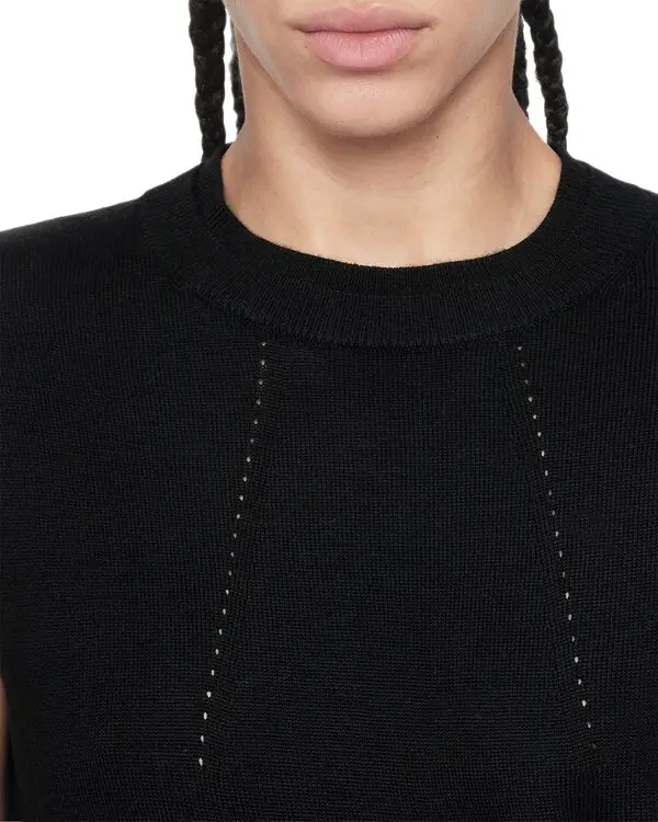 ALLSAINTS Kayla Merino Wool Midi Dress - Black