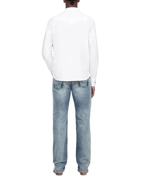 ALLSAINTS Kenil Cotton Pocket Western Shirt - White