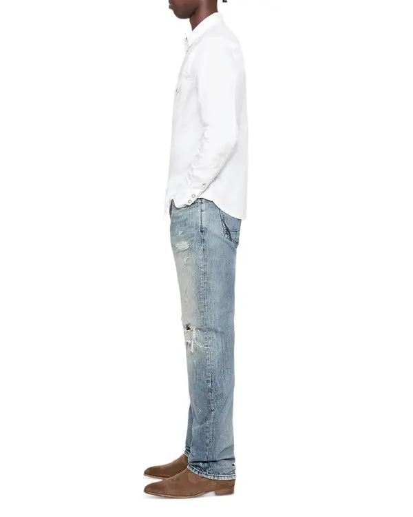 ALLSAINTS Kenil Cotton Pocket Western Shirt - White