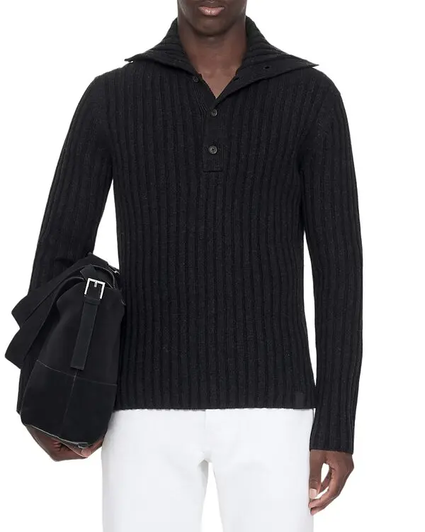 ALLSAINTS Liev Wool Blend Funnel Neck Sweater