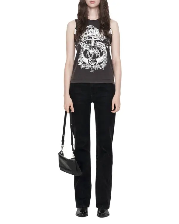 ALLSAINTS Jenny Cotton Graphic Tank Top