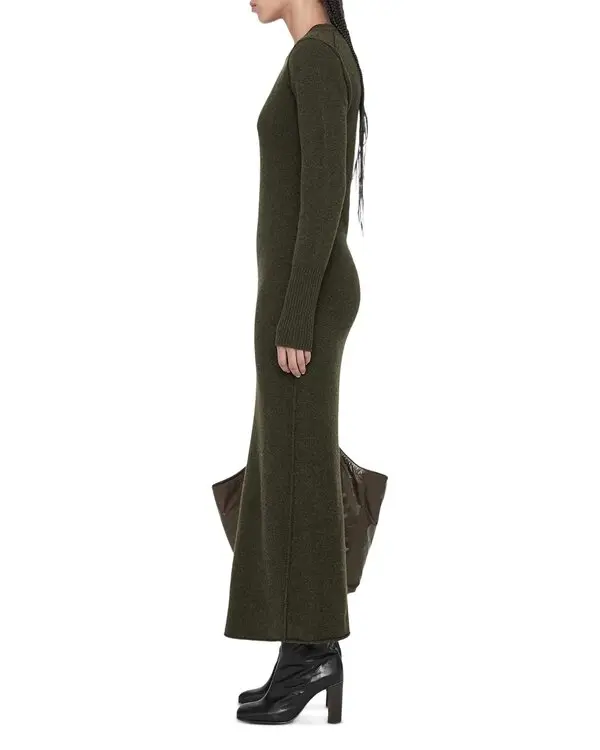 ALLSAINTS Erith Wool Maxi Sweater Dress - Deep Khaki