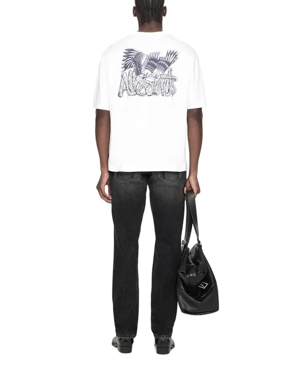 ALLSAINTS Rattlesnake Battles Cotton Logo Graphic T-shirt - Optic White