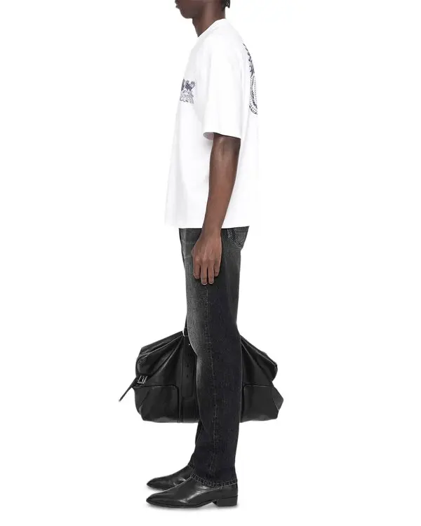 ALLSAINTS Rattlesnake Battles Cotton Logo Graphic T-shirt - Optic White