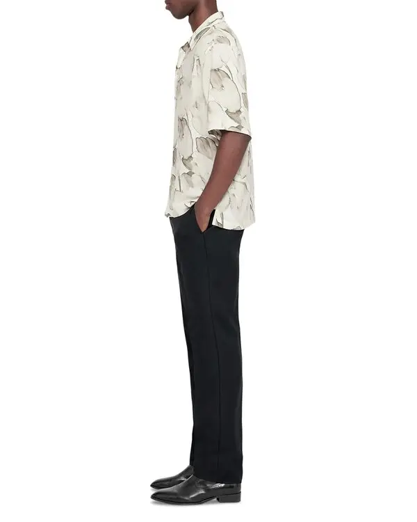 ALLSAINTS Tulip Short Sleeve Shirt - Ivory/grey
