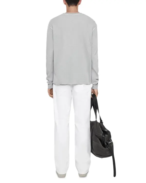 ALLSAINTS Raphy Cotton Waffle Logo Stamp Shirt