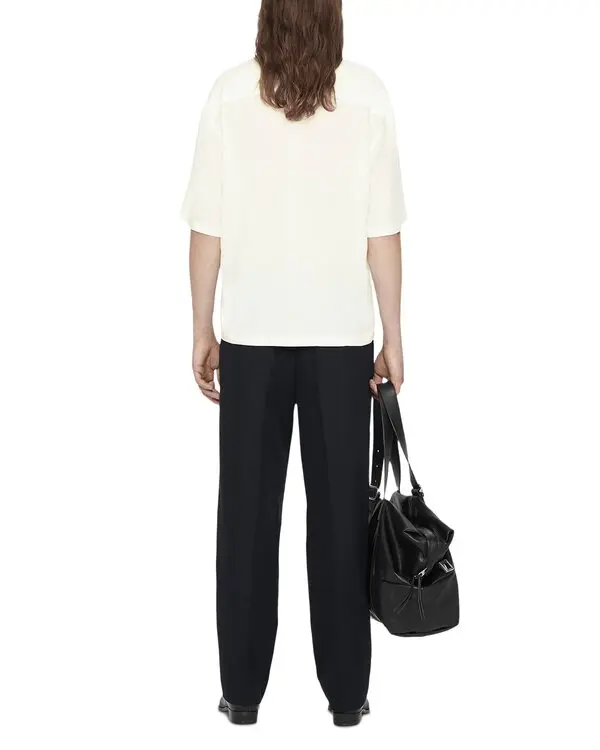 ALLSAINTS Archer Oversized Point Collar Shirt - White