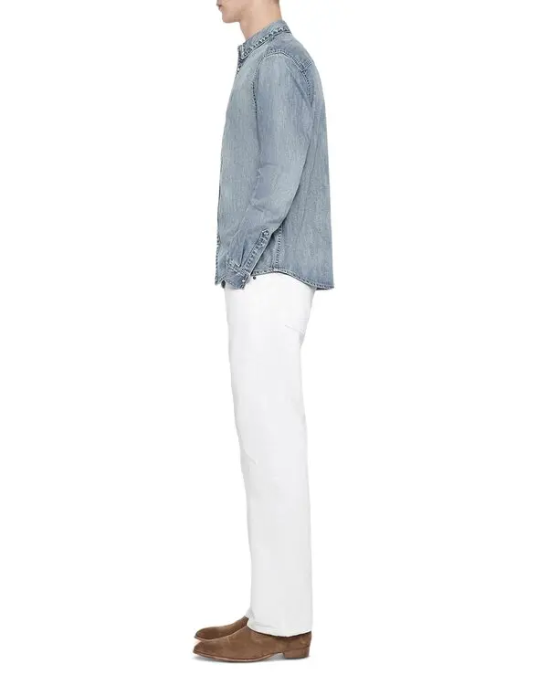 ALLSAINTS Gleason Casual Cotton Denim Shirt - Light Indigo