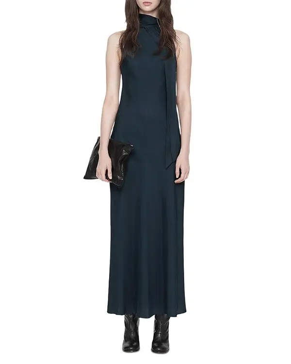 ALLSAINTS Beril Bias Cut Maxi Dress