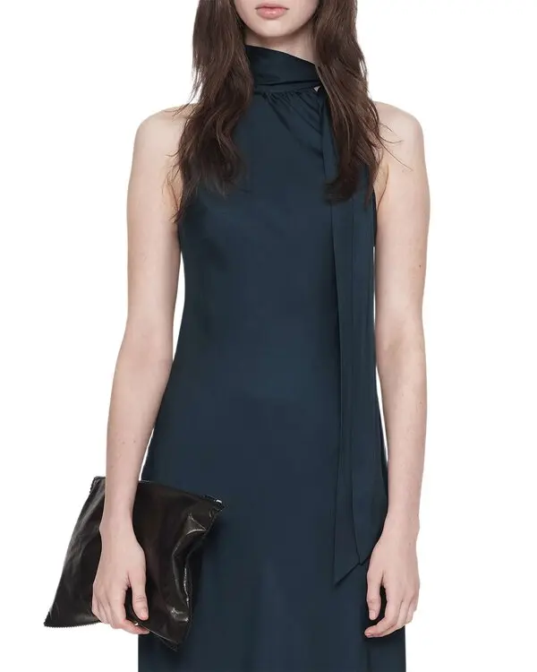 ALLSAINTS Beril Bias Cut Maxi Dress