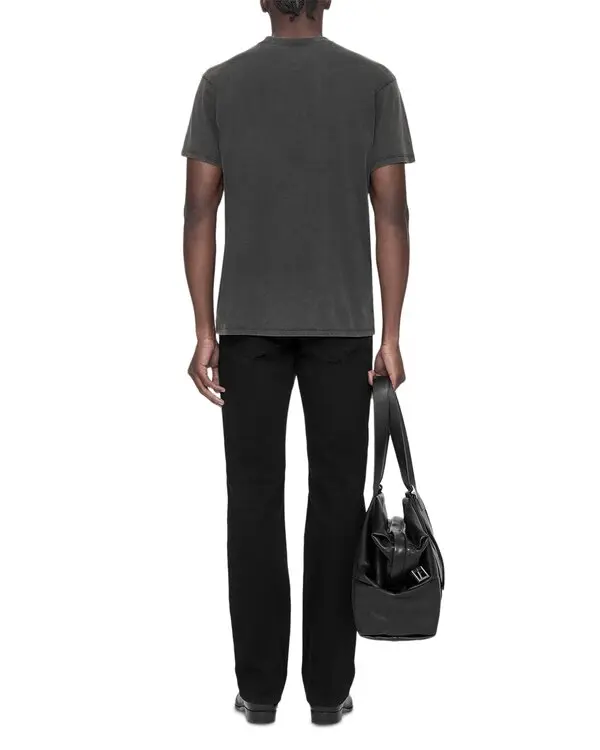 ALLSAINTS Jack's Place Ram Skull Cotton Logo T-shirt - Washed Black