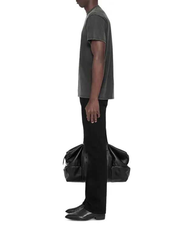 ALLSAINTS Jack's Place Ram Skull Cotton Logo T-shirt - Washed Black