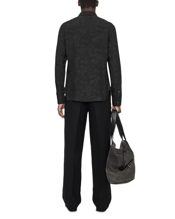 ALLSAINTS Seraphim Paisley Point Collar Shirt