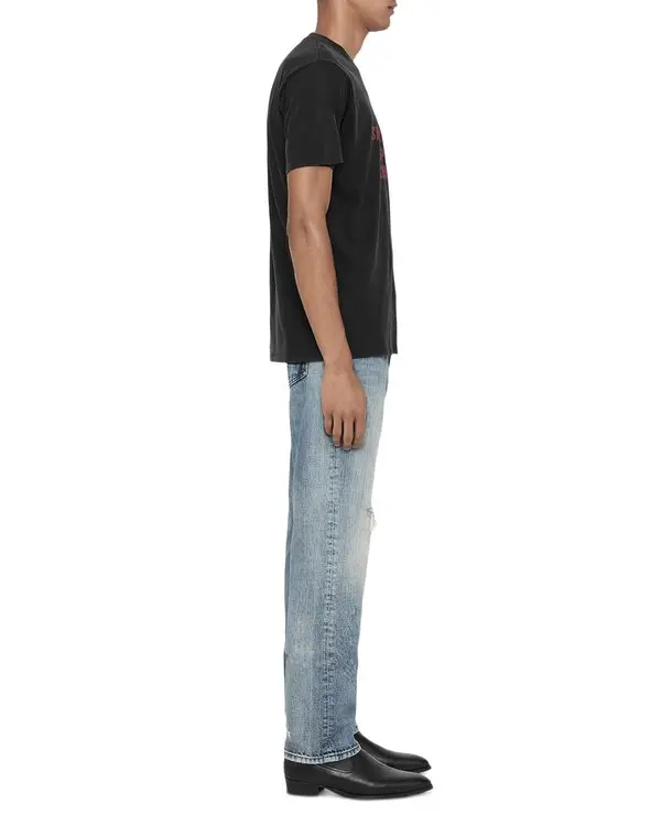 ALLSAINTS Chippy Dinners Cotton Crewneck T-shirt - Washed Black