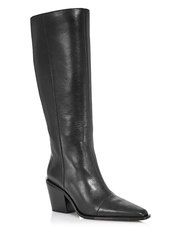 Rag & Bone Newbury Leather Knee-high Boots - Black