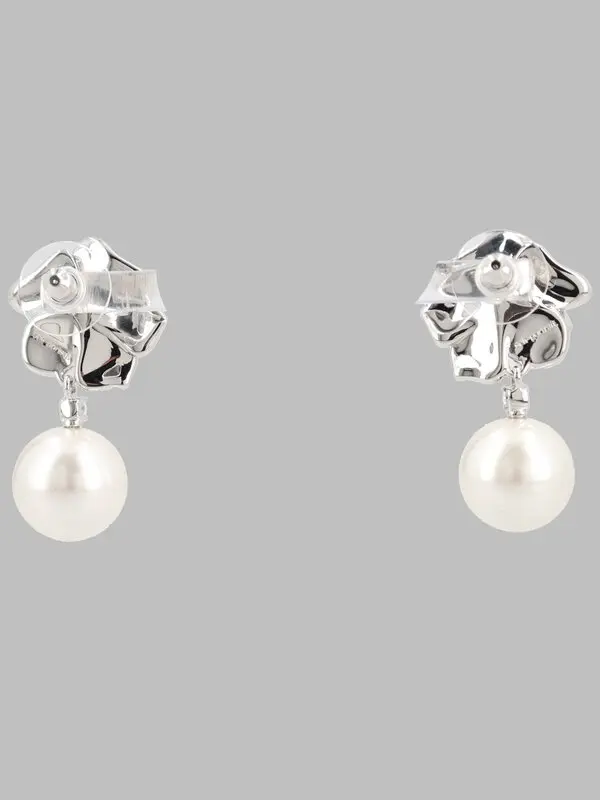 SELF-PORTRAIT Pearl And Crystal Earrings