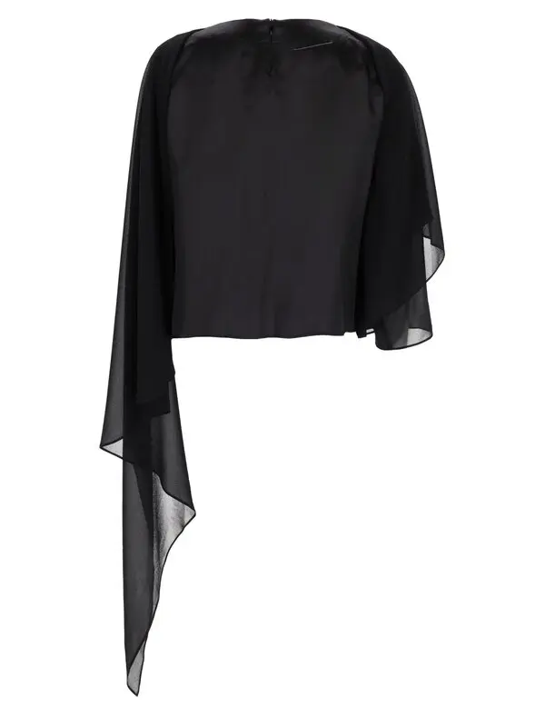 MAISON MARGIELA Asymmetrical Drape Top