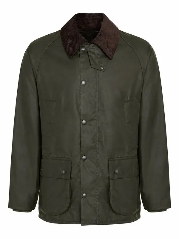 Barbour Giacca "bedale" In Cotone Cerato - Black