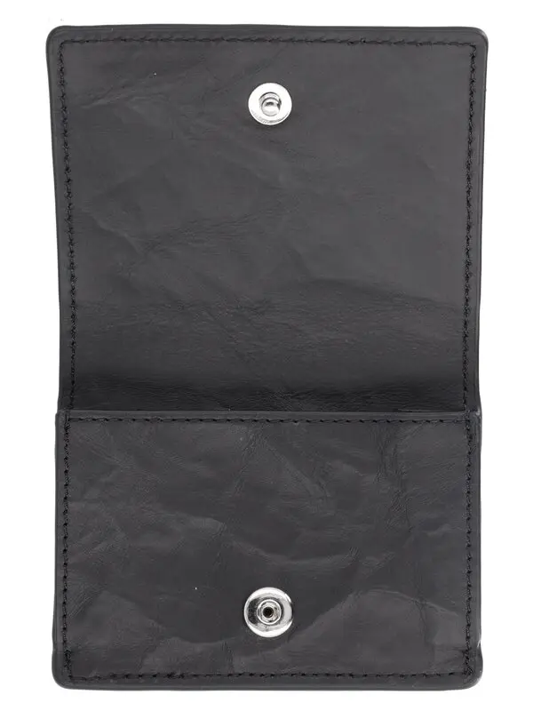 Y3 Portacarte In Pelle Con Logo