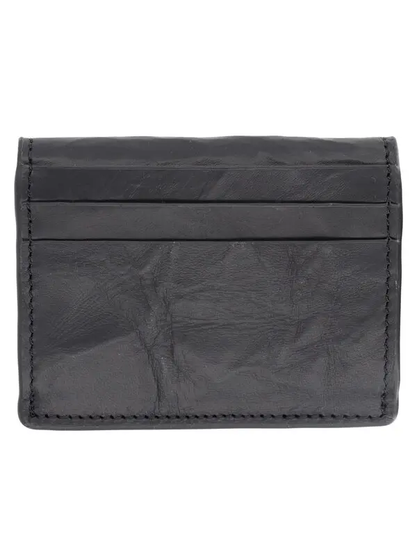Y3 Portacarte In Pelle Con Logo